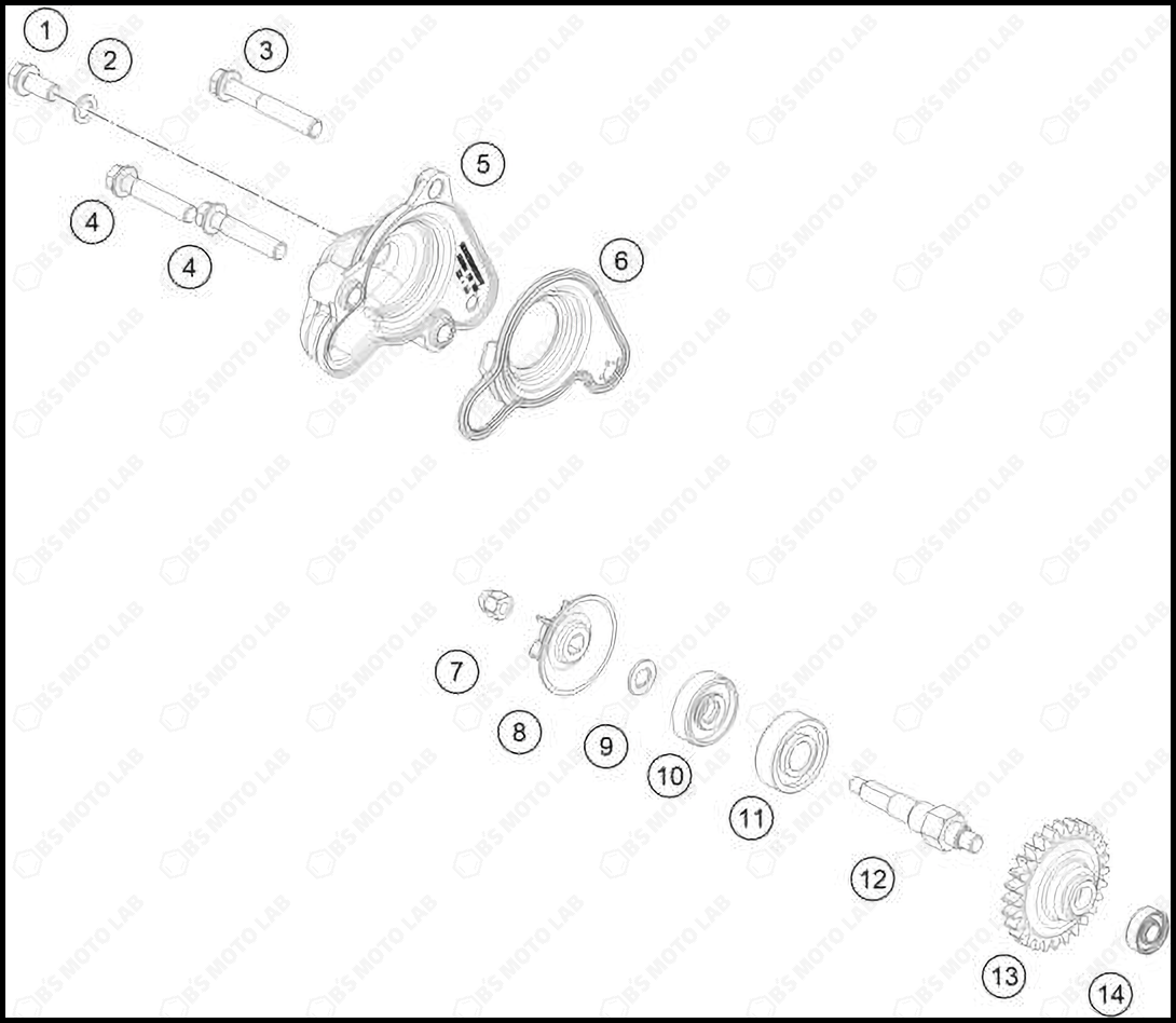 2025 GASGAS MC-50 HH collar screw M6x12 TX30 | Genuine OEM Parts ...